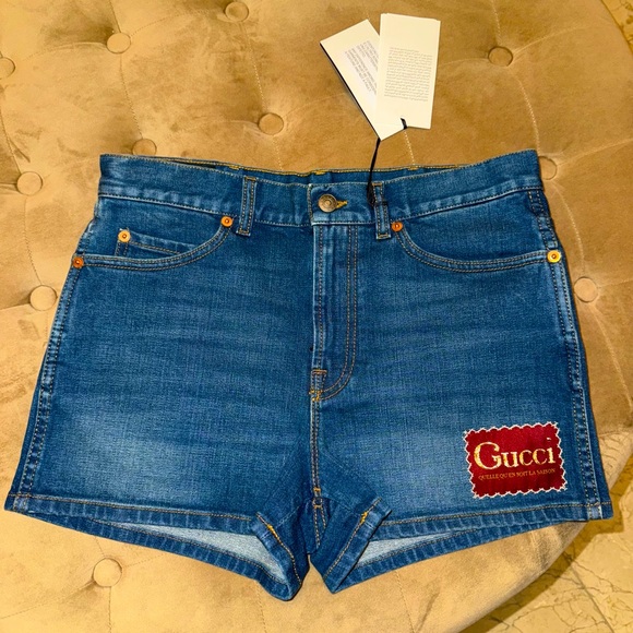 Gucci | Shorts | Authentic New With Tags Gucci Denim Shorts With Gucci ...